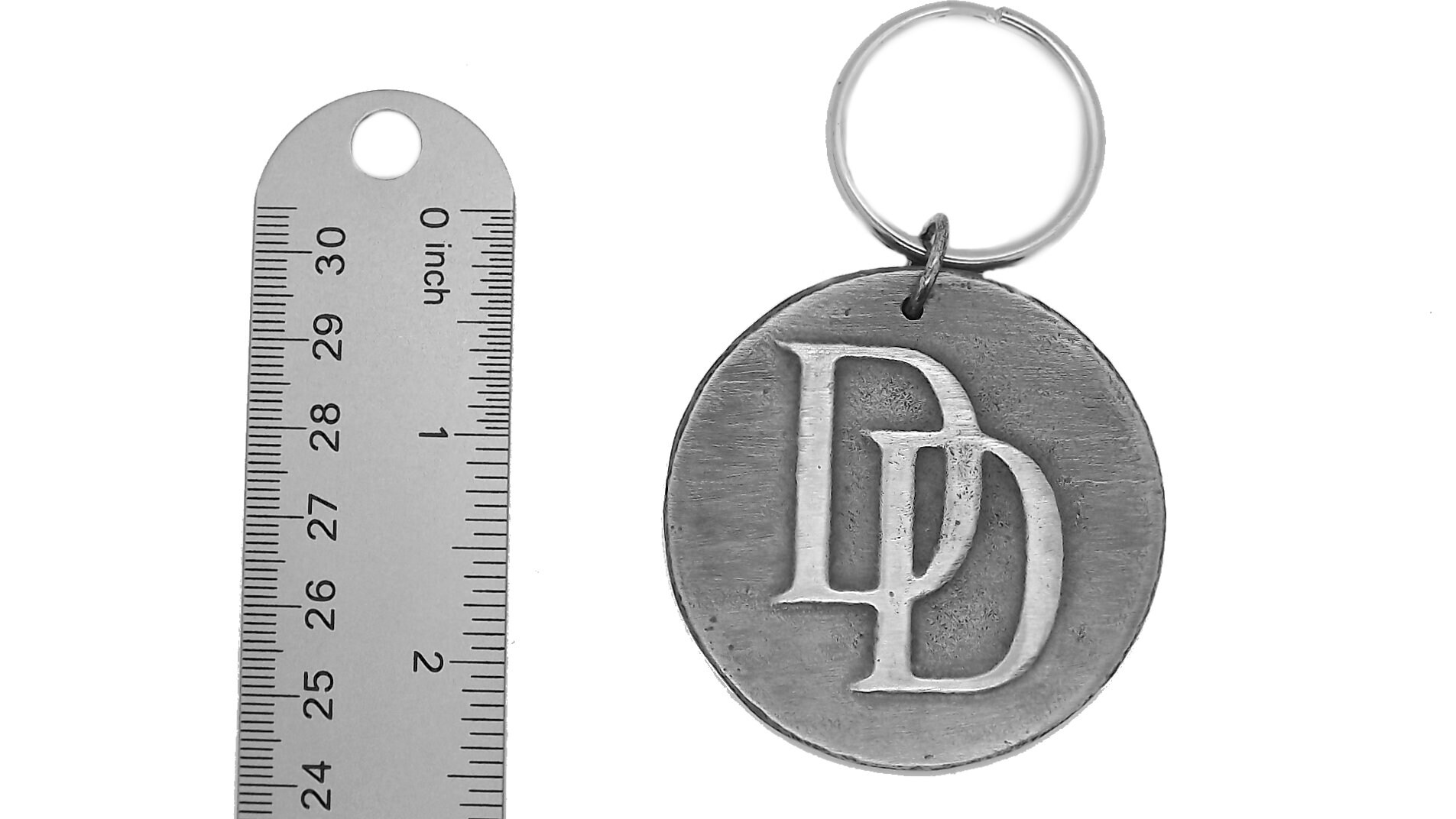 The Daredevil Logo Pewter Relic Distressed Keychain Sand - Etsy