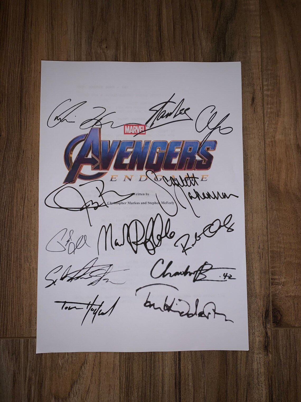 Avengers endgame printed script | Etsy