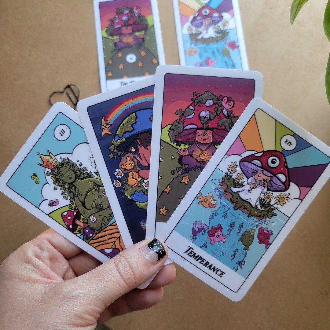 Tarot Card Sticker Pack Mushroom Sticker Pack Sticker Pack Aesthetic ...