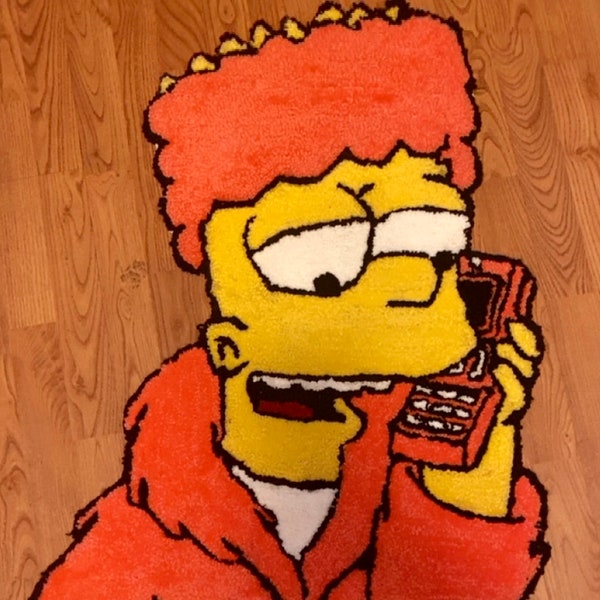 Bart Simpson Rug - Etsy