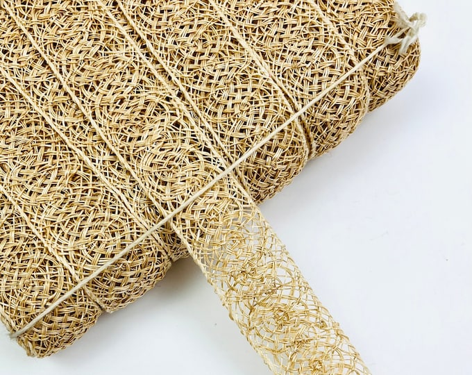 REMNANT - Straw Braid Fantasy Braid Color Straw 25 Mm - Etsy