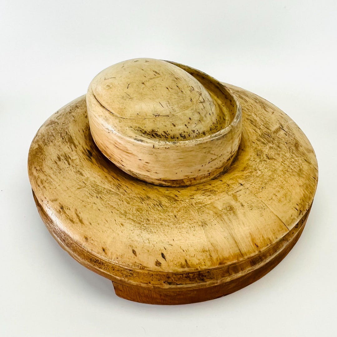 Vintage Hat Form 2-piece for a Hat With Brim - Etsy