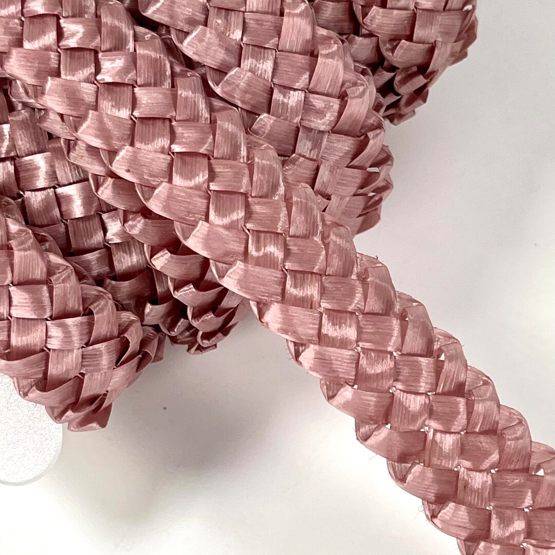 REMAINING PIECE Vintage Straw Border Color Pink 20 Mm - Etsy