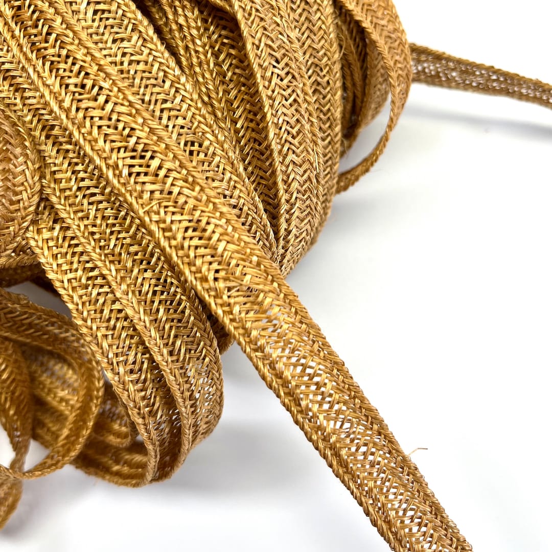 Straw Border Made of Exotic Straw 12 Mm Color Brass - Etsy