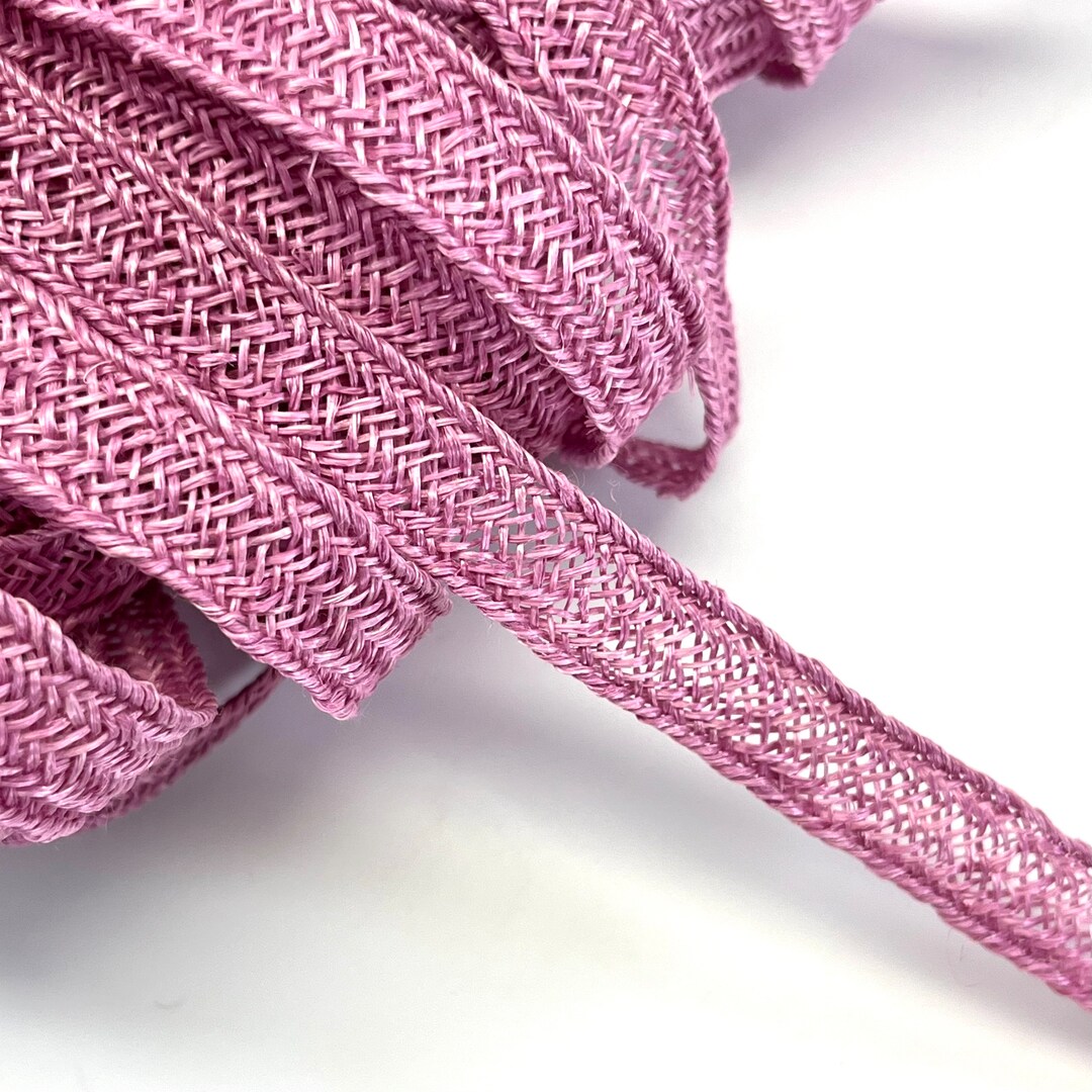 Straw Border Made of Exotic Straw 12 Mm, Color Pink - Etsy