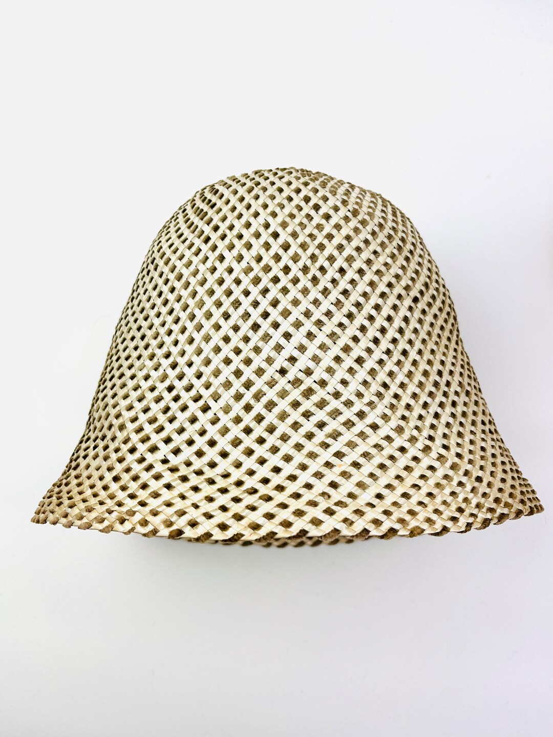 Vintage Straw Stumps Hat Blank Color Cream and Beige - Etsy