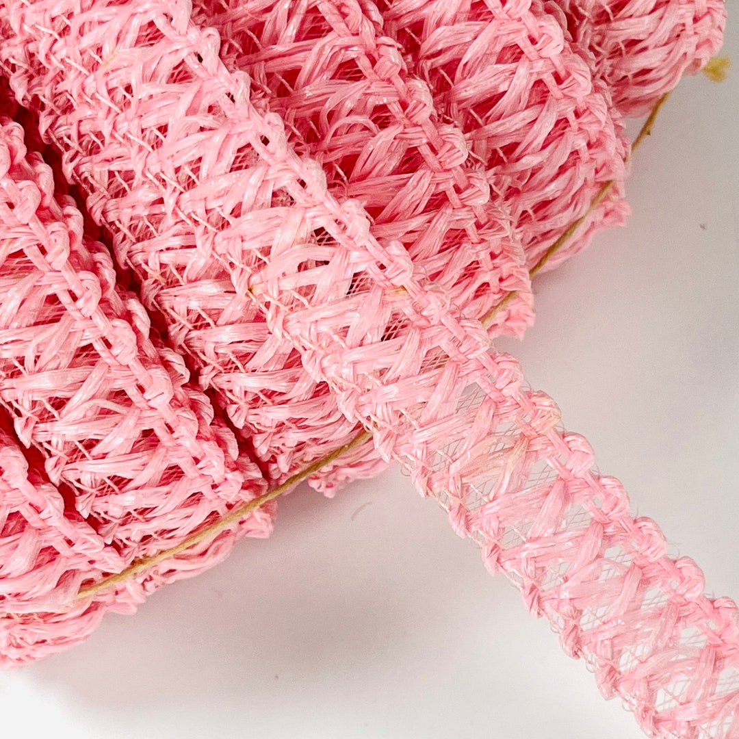 Vintage Straw Border Pink 18 Mm - Etsy Australia