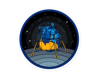 Lunar Module Sticker - Etsy