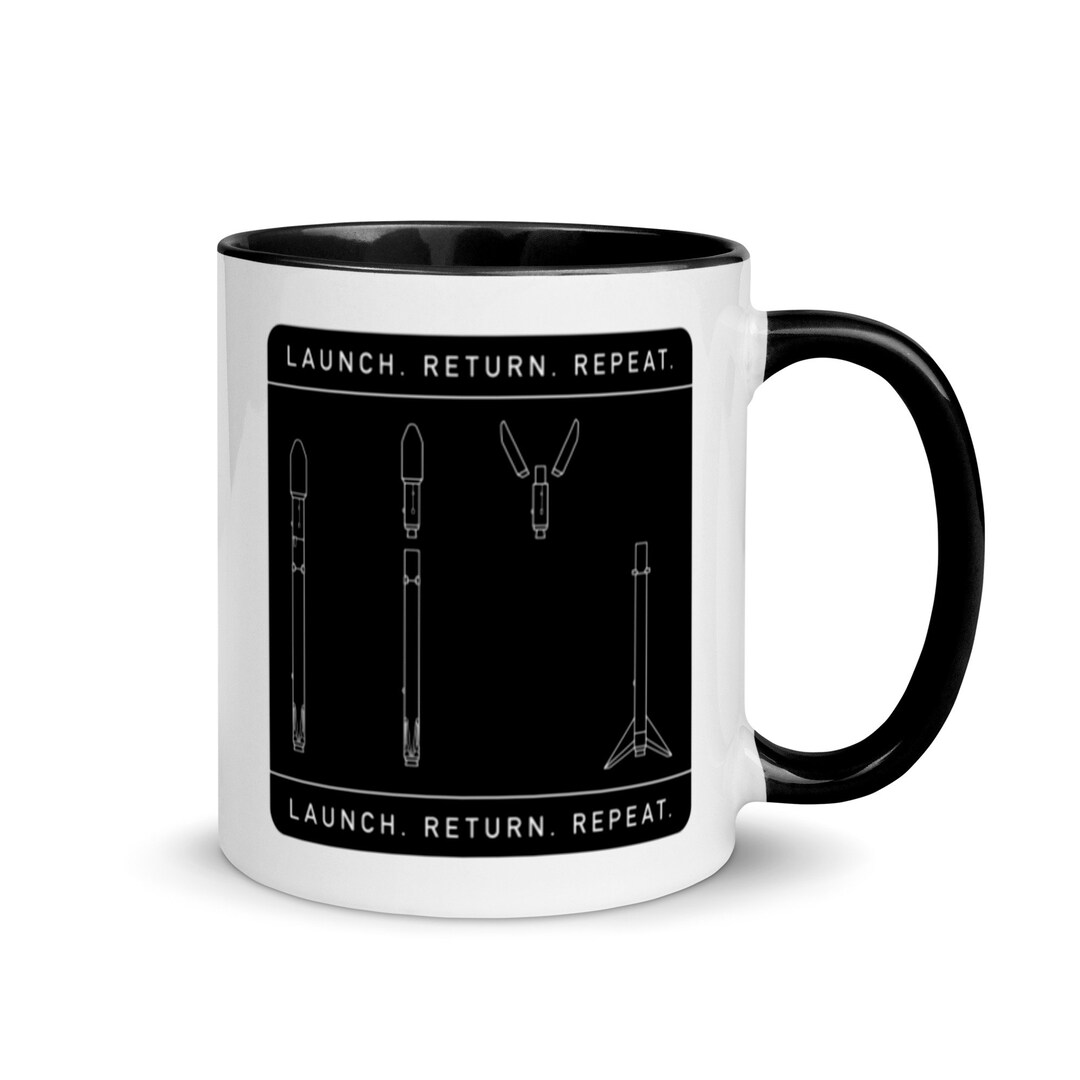 Spacex Falcon 9 Launch, Return, Repeat Mug - Etsy