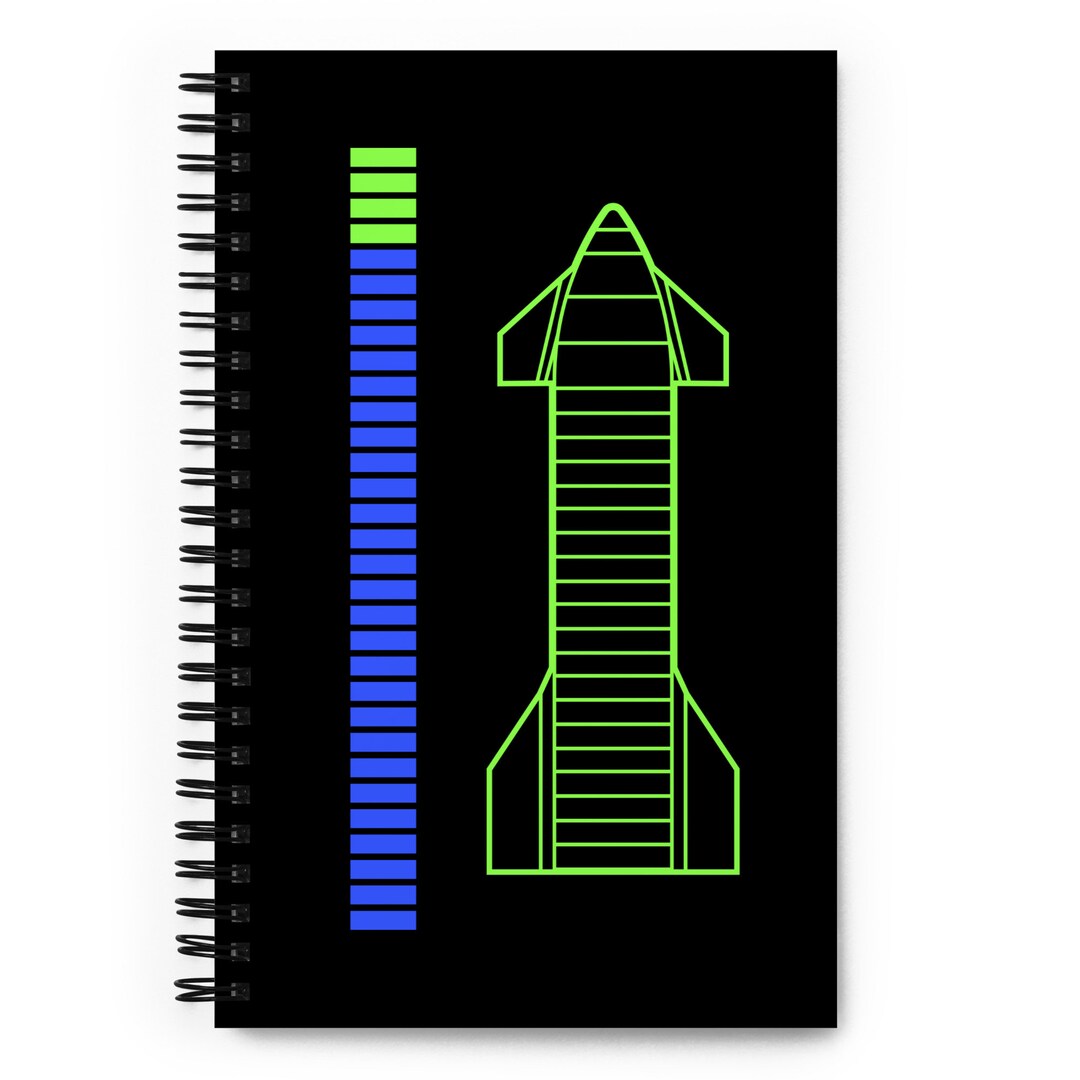 Spacex Starship Power up Notebook - Etsy