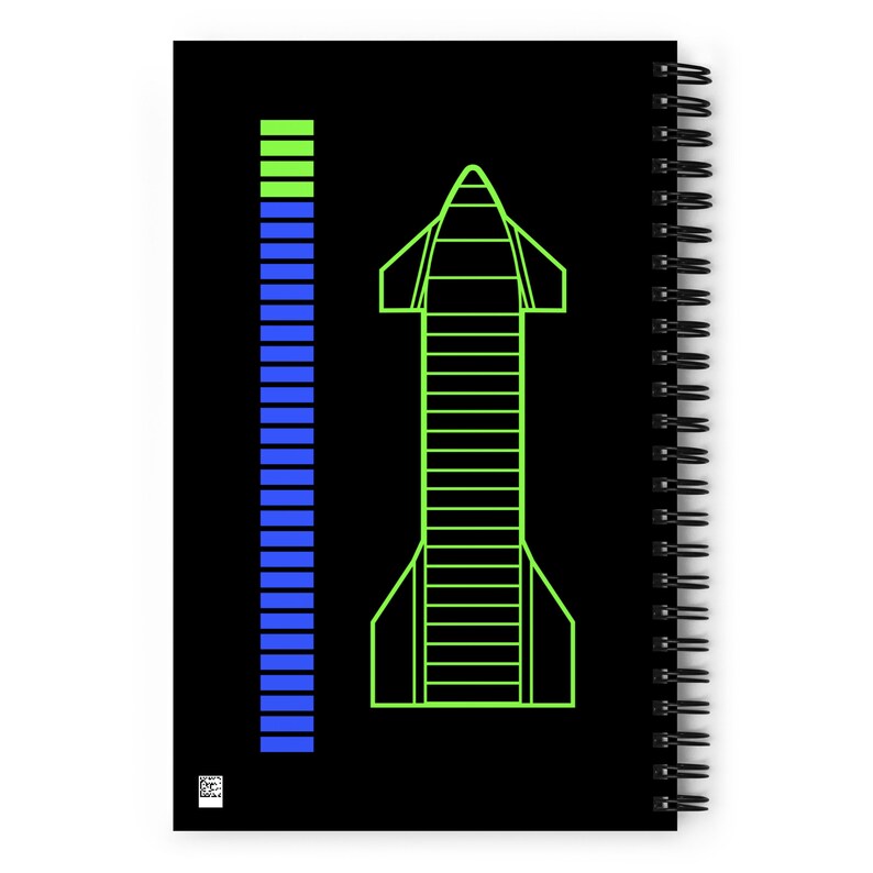 Spacex Starship Power up Notebook - Etsy