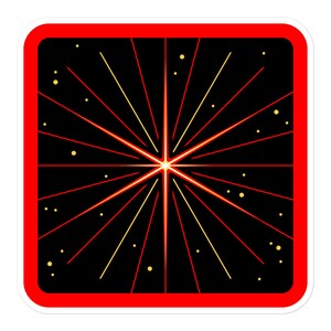 Six-point Star Sticker - Etsy