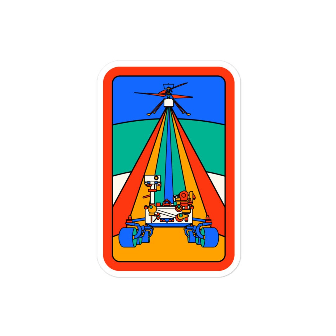 Perseverance and Ingenuity Patch Sticker - Etsy