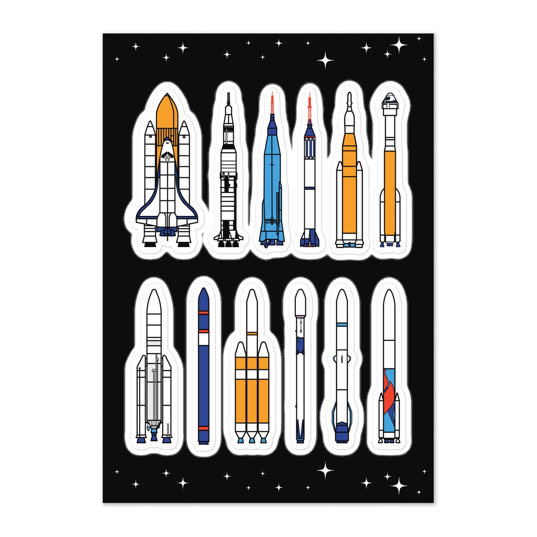 Rockets Sticker Sheet - Etsy