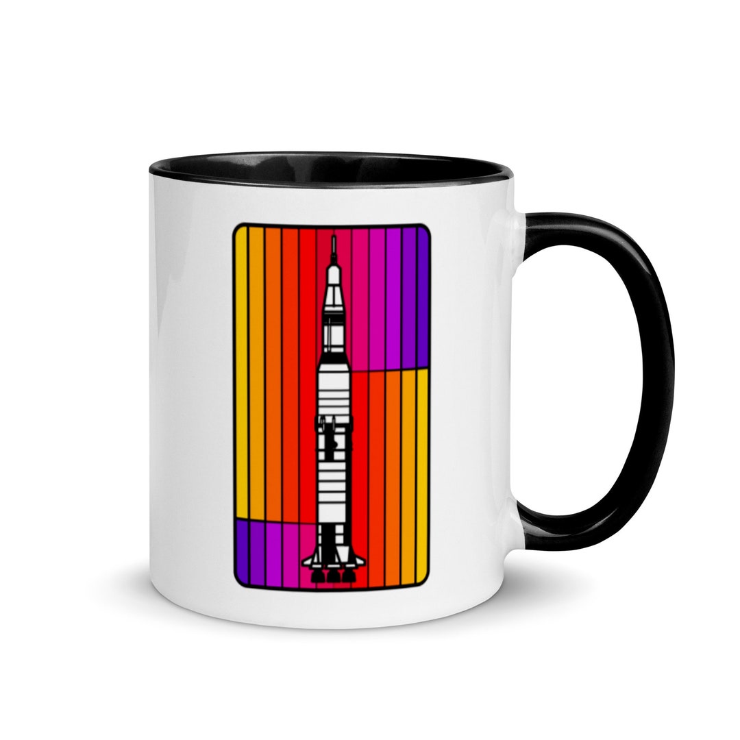 Saturn V Badge Mug - Etsy