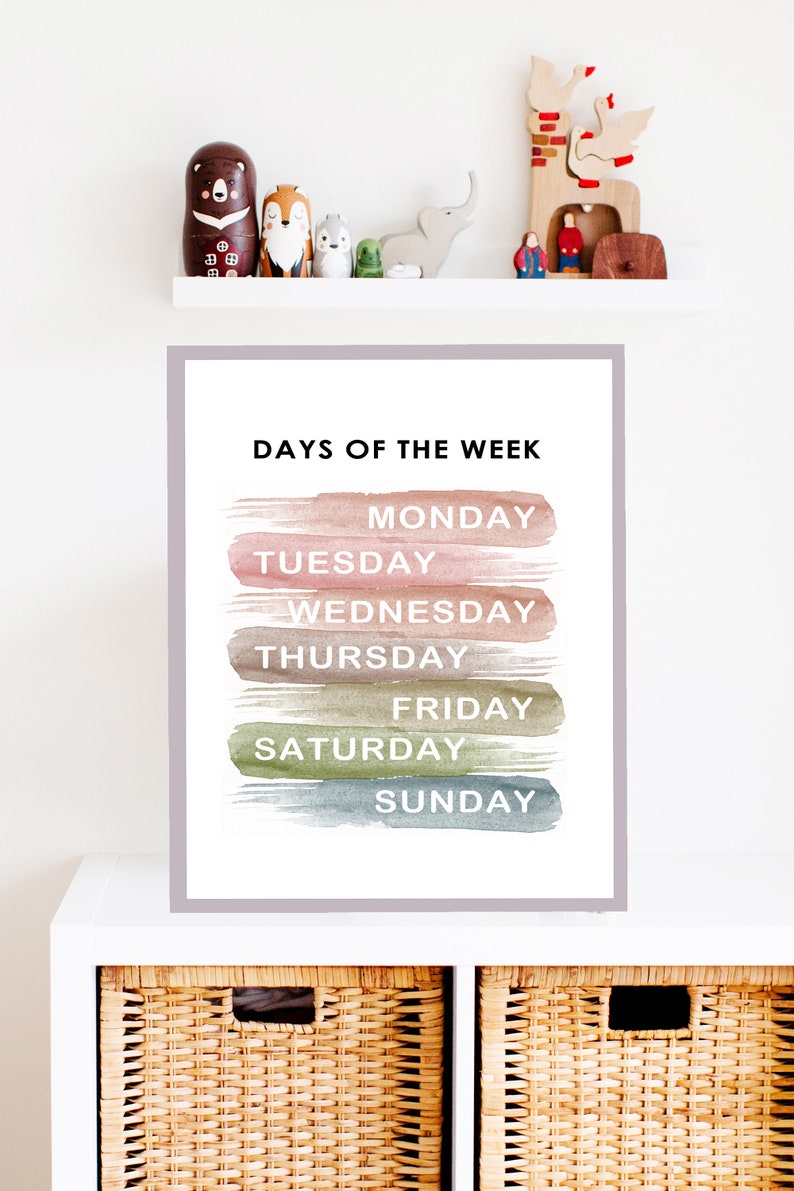 Days of the Week Printable, Montessori Education, Classroom Decor ...