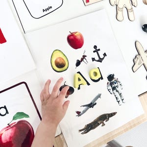 Montessori ABC Alphabet Poster Set Printable | Preschool & Toddler ...