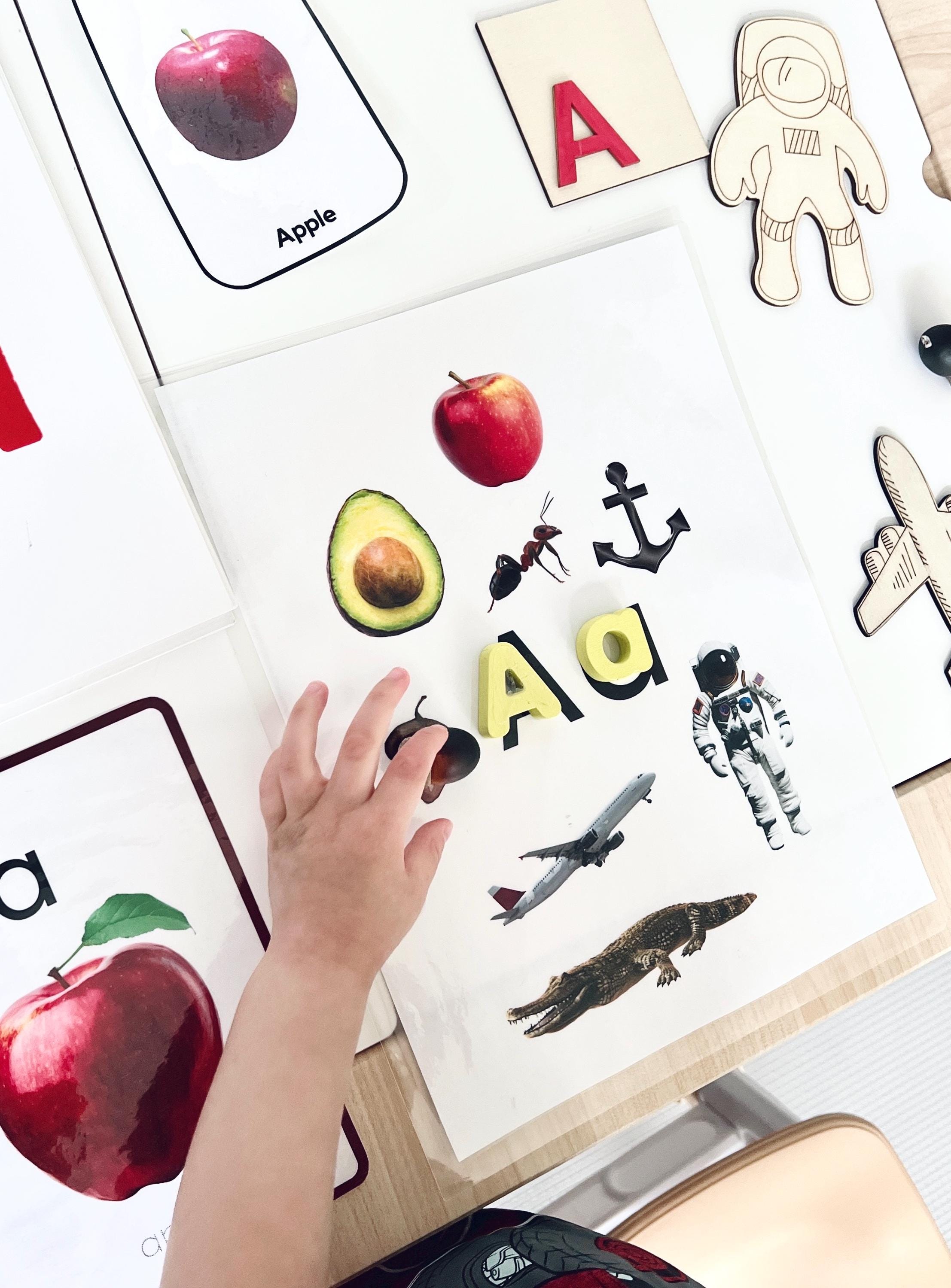 Montessori ABC Alphabet Poster Set Printable | Preschool & Toddler ...