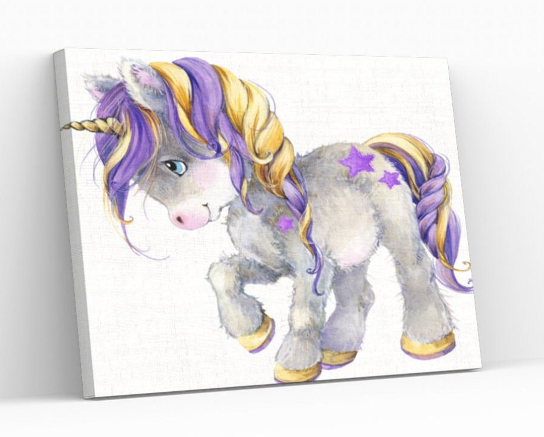 Unicorn Horse Pony Framed Canvas Picture Print Wall Art - Etsy UK