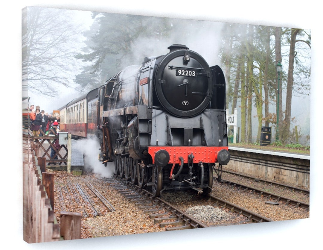 Steam Train Framed Canvas Picture Print Wall Art - Etsy