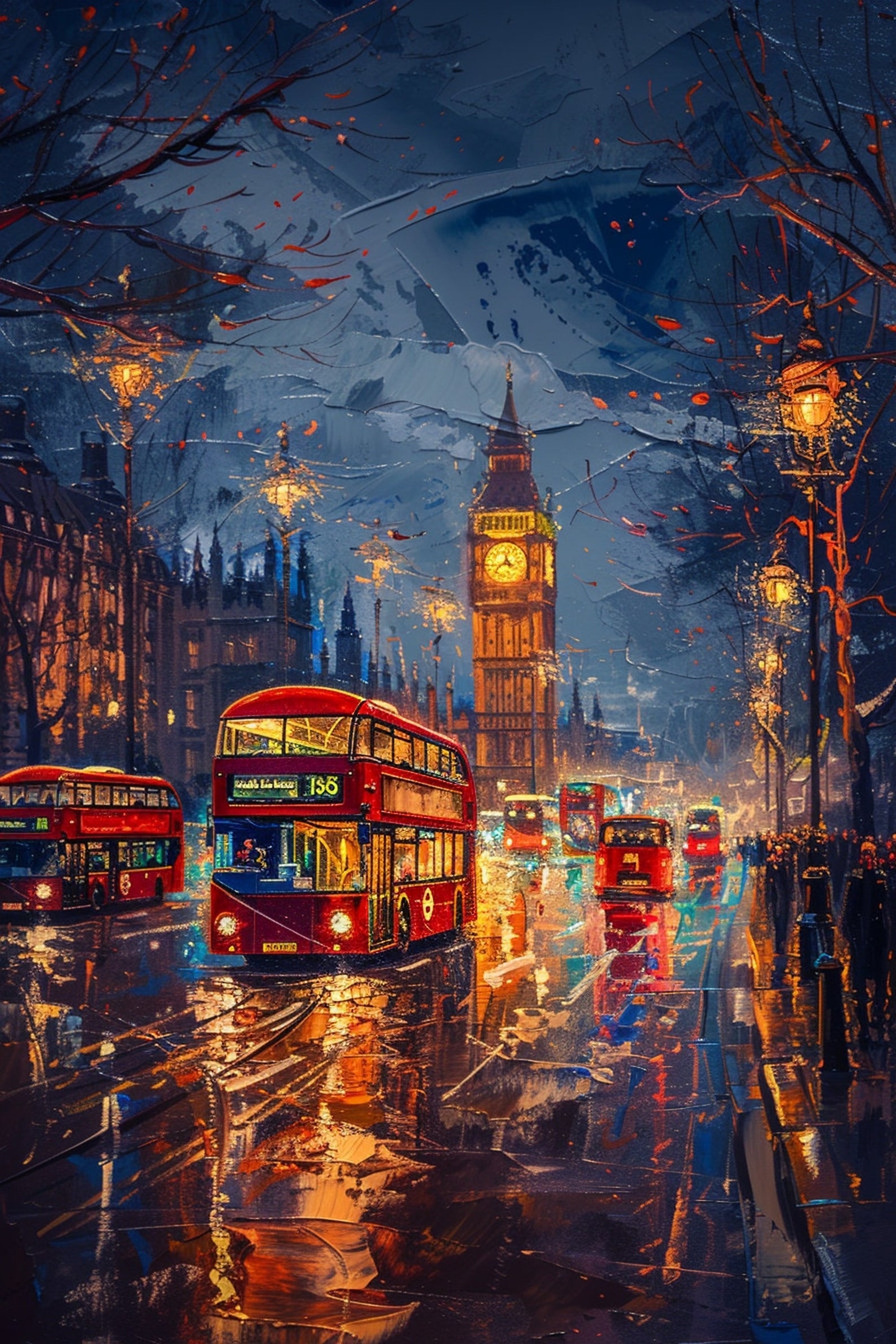 London Big Ben Red Bus Canvas Picture Print Framed Wall Art - Etsy UK