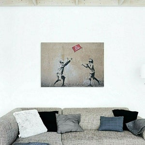 Banksy No Ball Games Framed Canvas Picture Print Wall Art E8 - Etsy