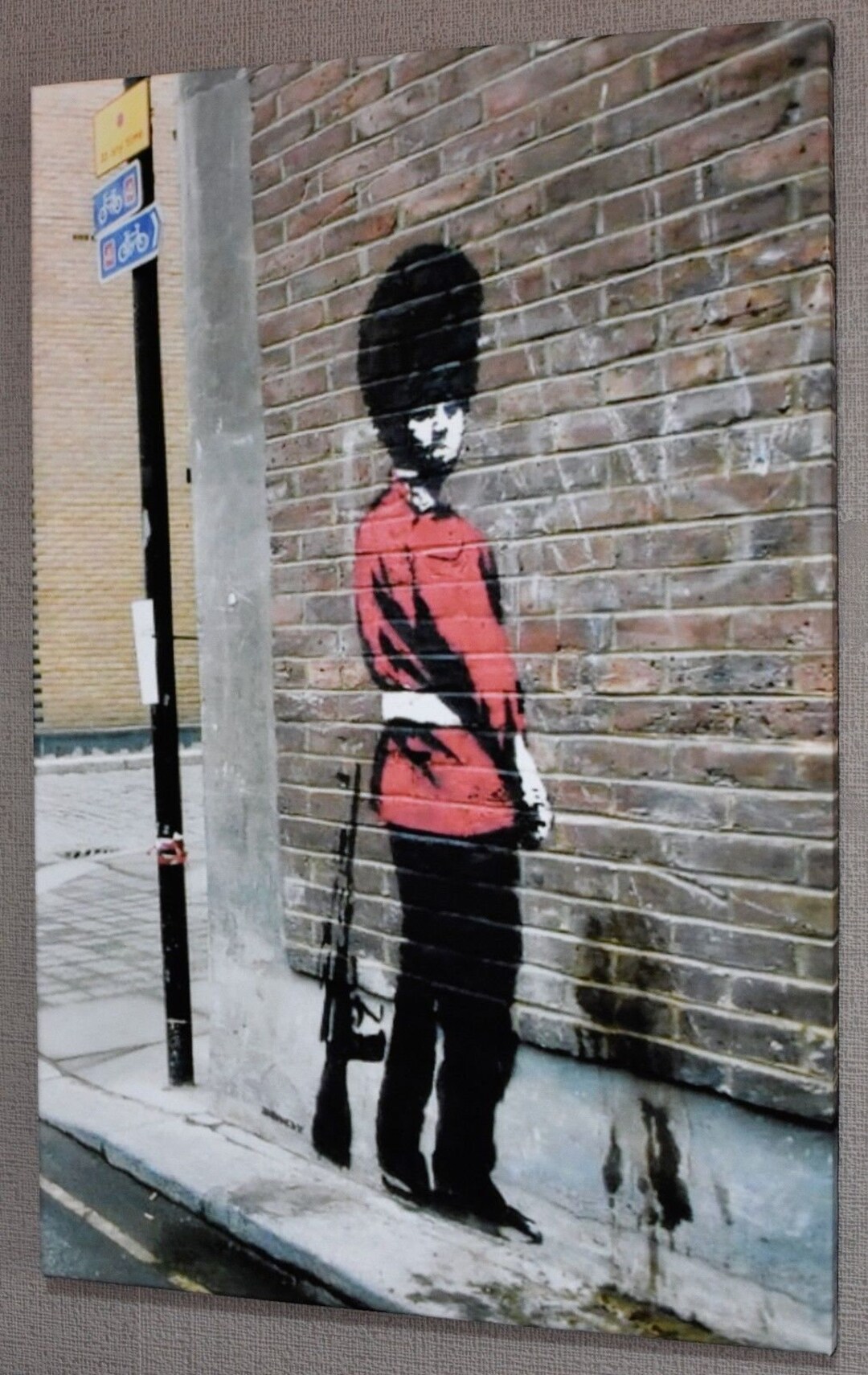 Banksy Queens Guard Framed Canvas Picture Print Wall Art - Etsy UK