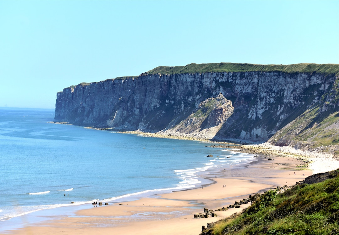 Filey Bay Seascape Canvas Picture Print Wall Art - Primrose Valley ...
