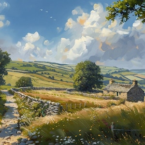 Yorkshire Dales Landscape Framed Canvas Picture Print Wall Art - Etsy UK