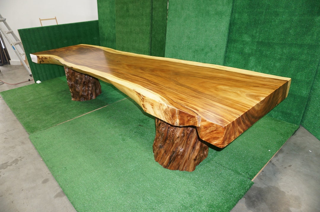 Amber Wood Live Edge Table - Etsy