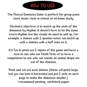 Rhythm Dominoes DIGITAL Download- Match Dominoes to Practice Musical ...