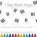 PRIMER Level 1 I Spy Black Keys Printable Worksheet. PIANO Lessons Tool ...