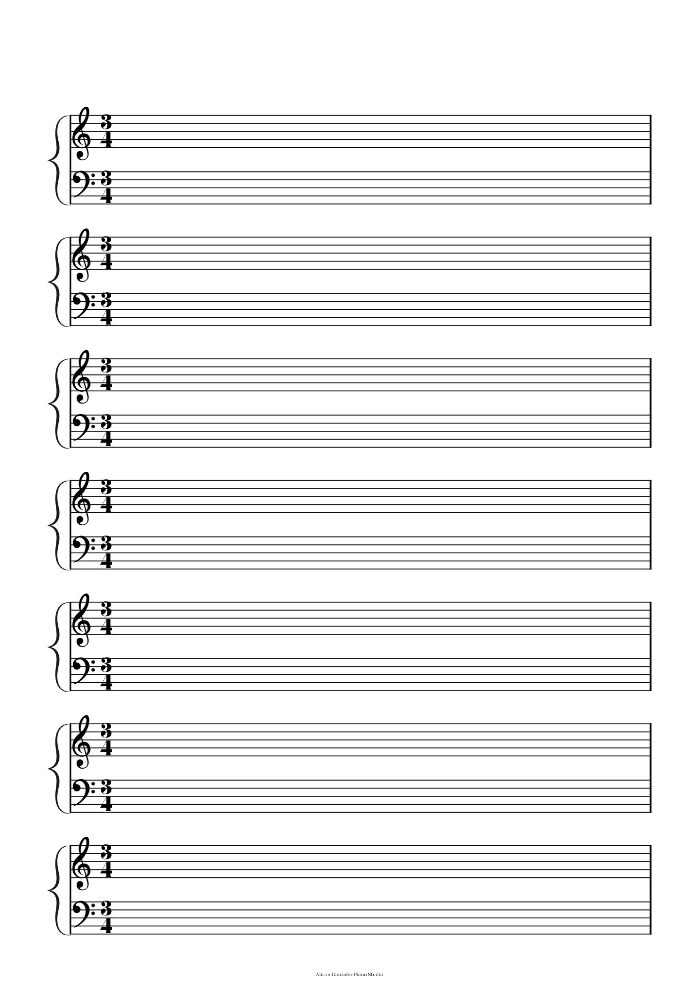 Blank SHEET MUSIC Writing Music, Digital Download Printable Music ...