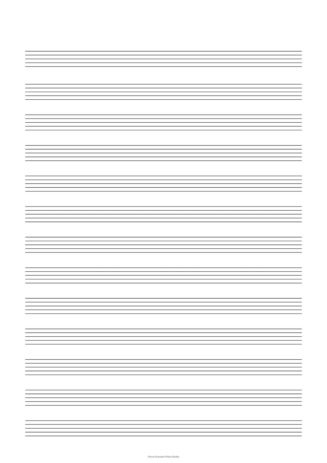 Blank SHEET MUSIC Writing Music, Digital Download Printable Music ...