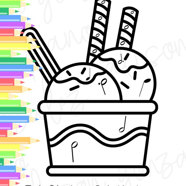 Music Note Coloring - Etsy