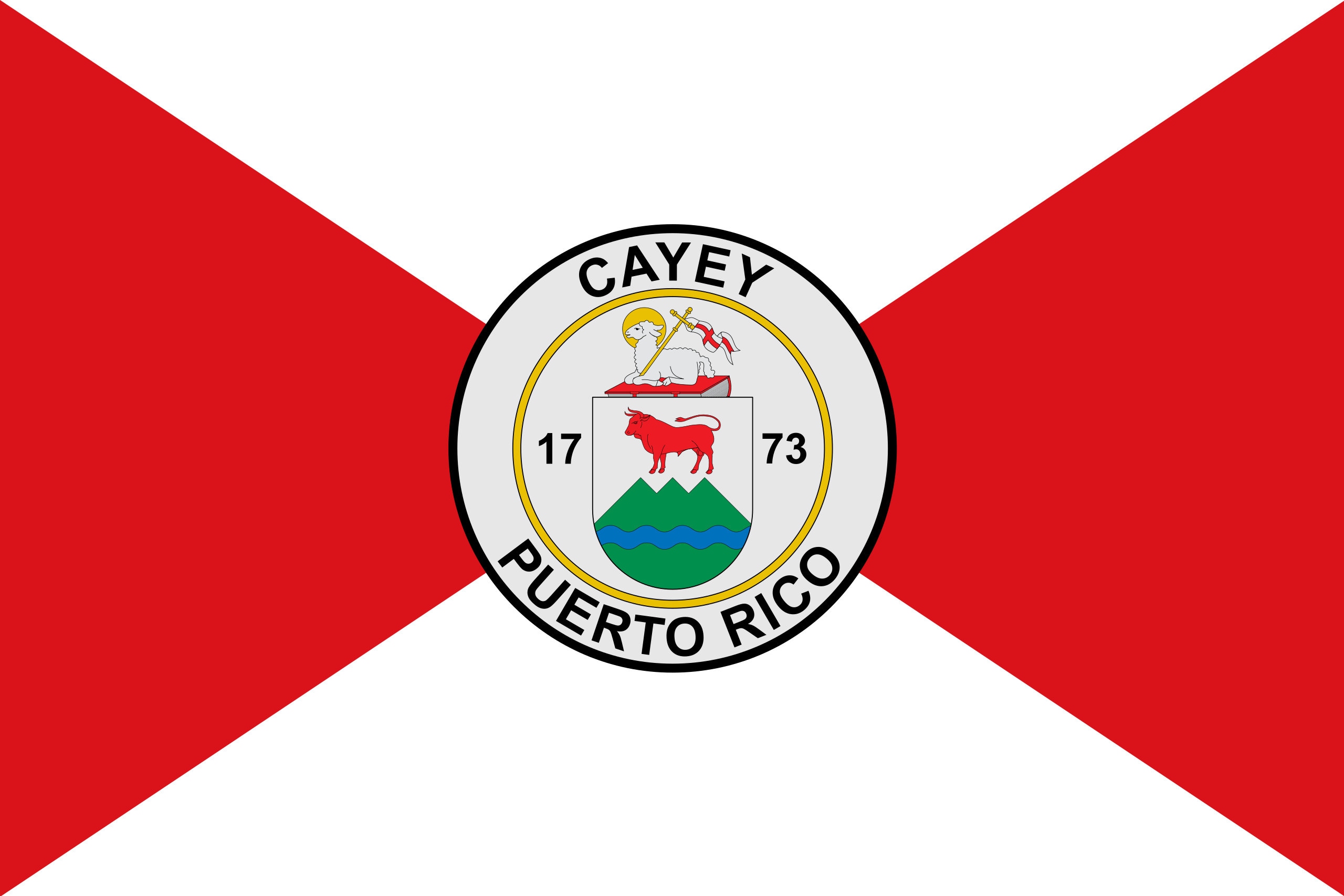 Flagge von Cayey Puerto Rico STICKER Die-Cut Vinyl Aufkleber | Etsy
