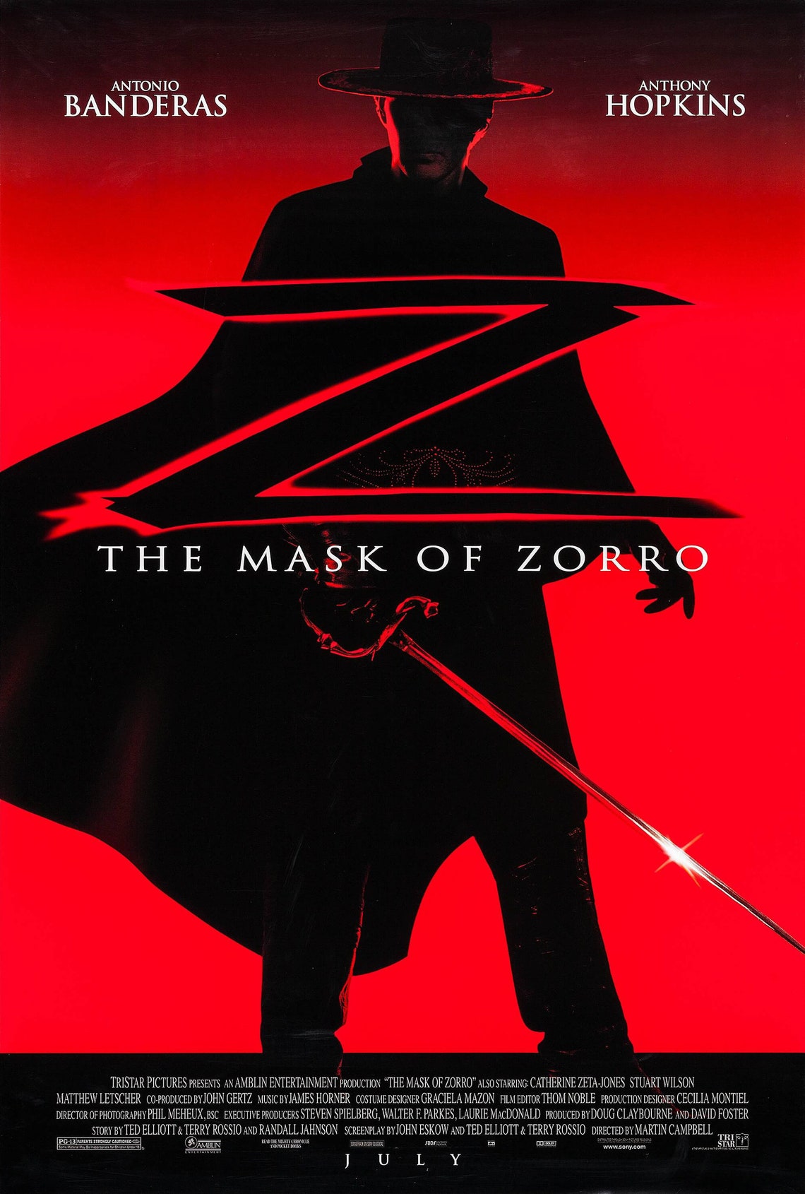 The Mask of Zorro 1998 Movie Poster STICKER Die-Cut Vinyl | Etsy