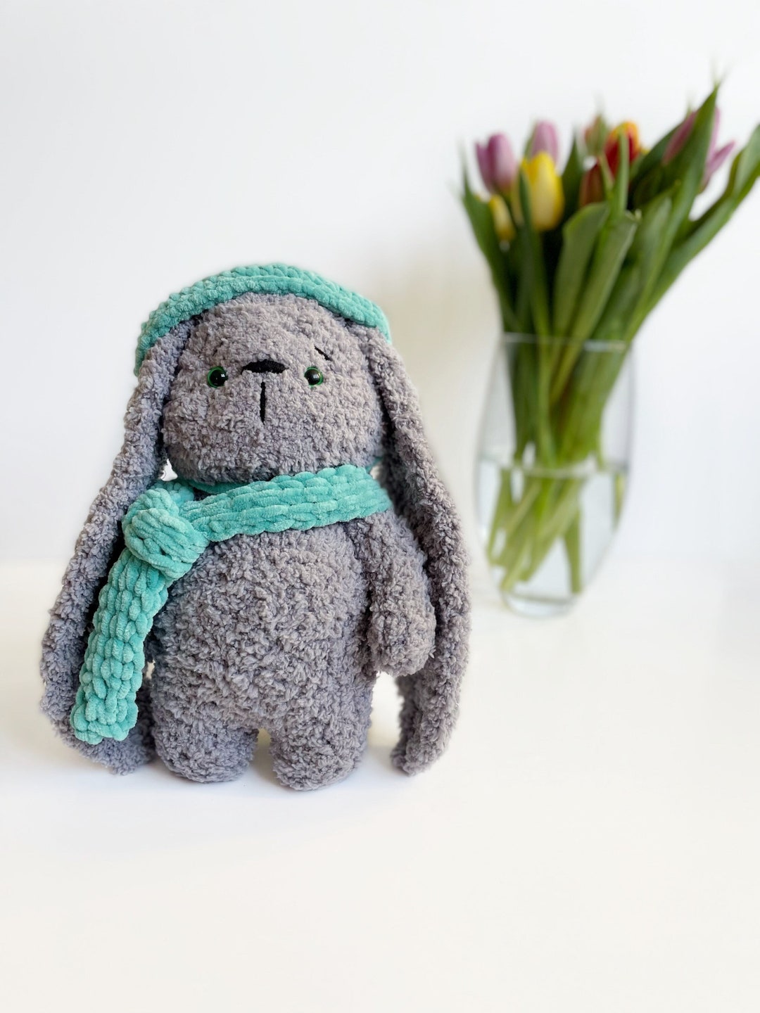 Crochet Bunny Plush Soft Toy, Bunny Rabbit, Crochet Bunny Plushie ...