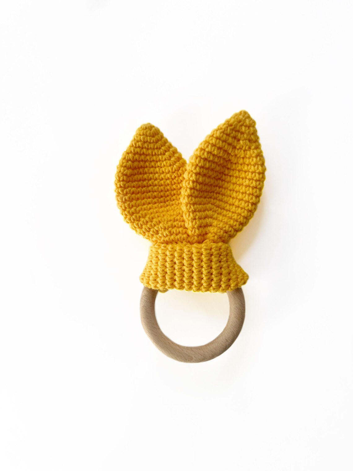 CROCHET PATTERN Baby Teether, Crochet Bunny Ear Teether, Crochet Bunny ...