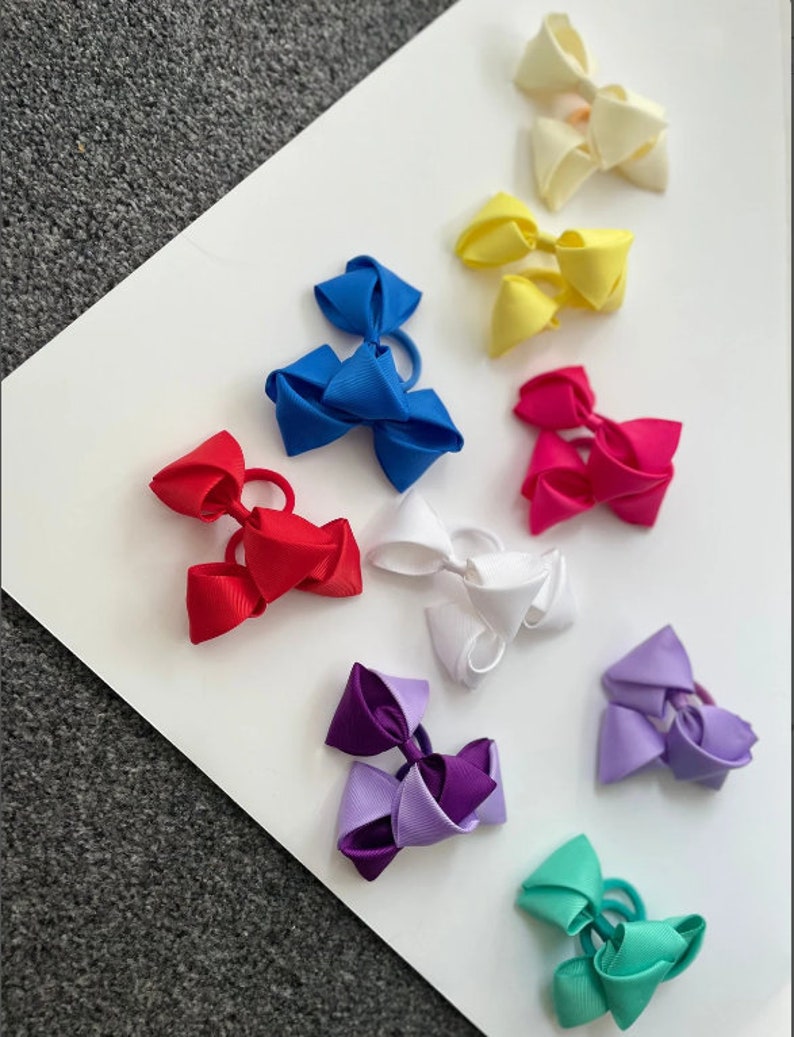 Bow Mini Hair Ties, Hair Bow Elastic, Mini Hair Bands, Tiny Hair Bands ...