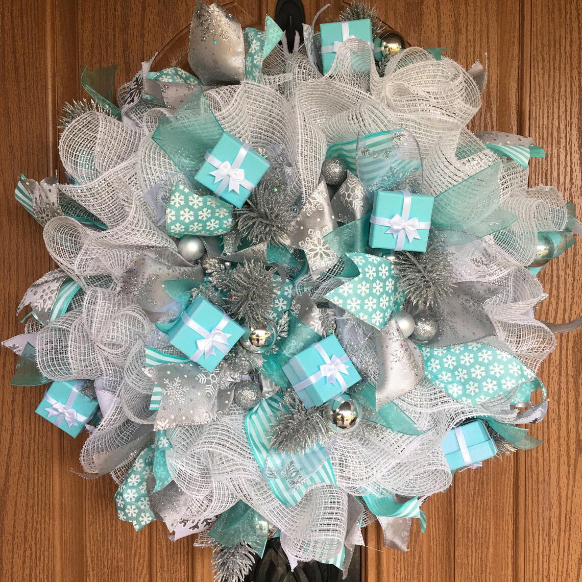 Christmas at Tiffany's Holiday Wreath - Etsy