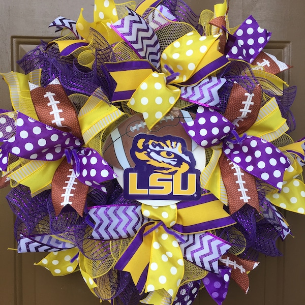 Lsu Wreath - Etsy