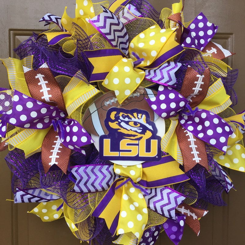 Lsu Wreath - Etsy