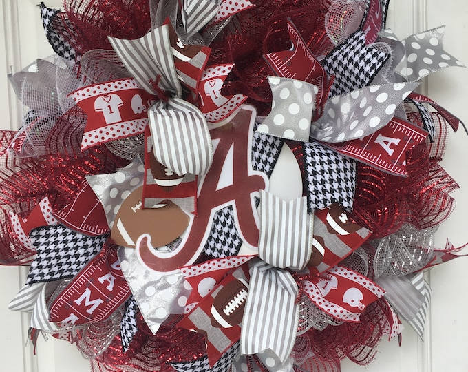 Alabama Houndstooth Metal Sign 12 Inch, Alabama Sign, Houndstooth Sign ...