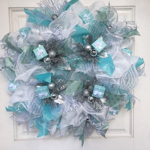 Christmas at Tiffany's Holiday Wreath - Etsy