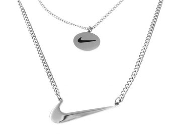 Nike Necklace Silver - Etsy