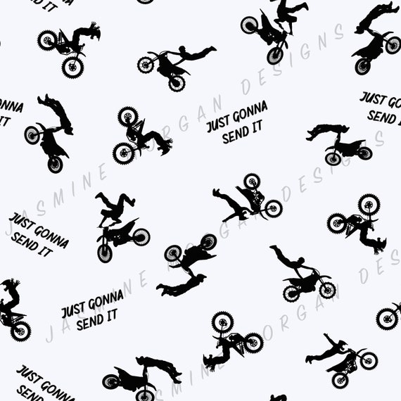 Moto Dirt Bike seamless 300DPI motorcycle | Etsy