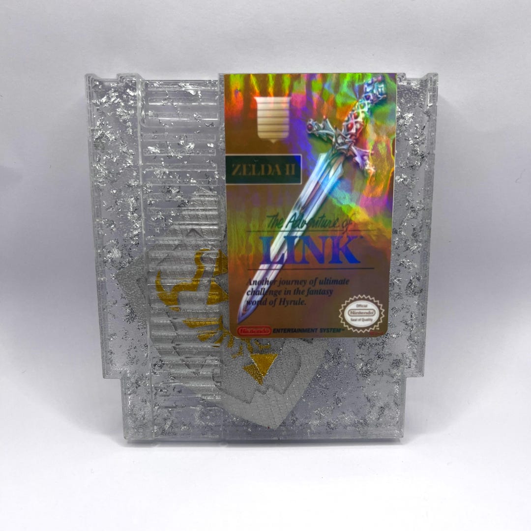 Handmade Zelda II NES Cartridge Art - the Adventure of Link Collectible ...