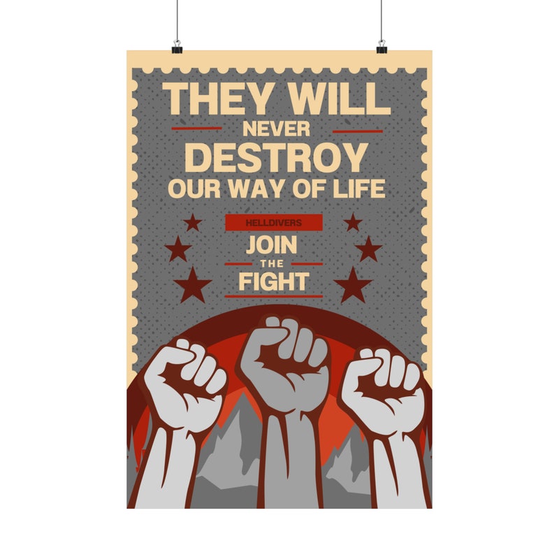 Helldivers 2 Propaganda Poster - Etsy