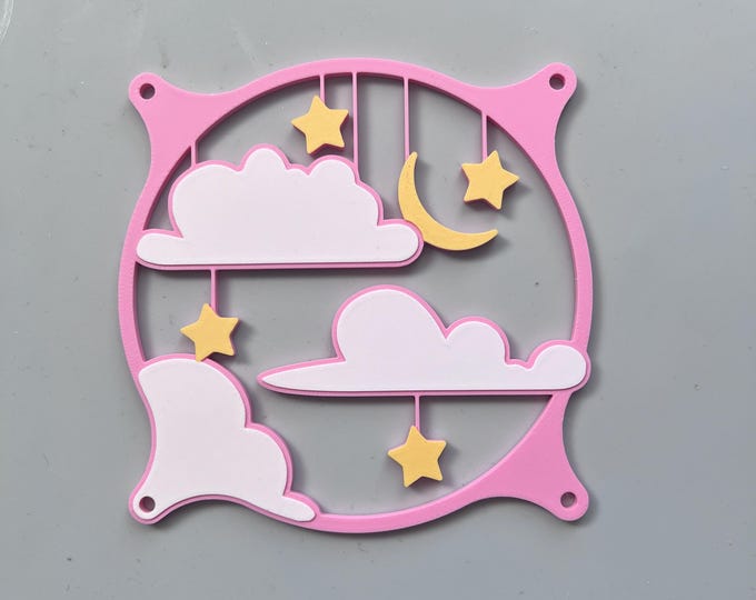 Whimsical Sakura Fan Grill for Computer Case – Cherry Blossom-inspired ...